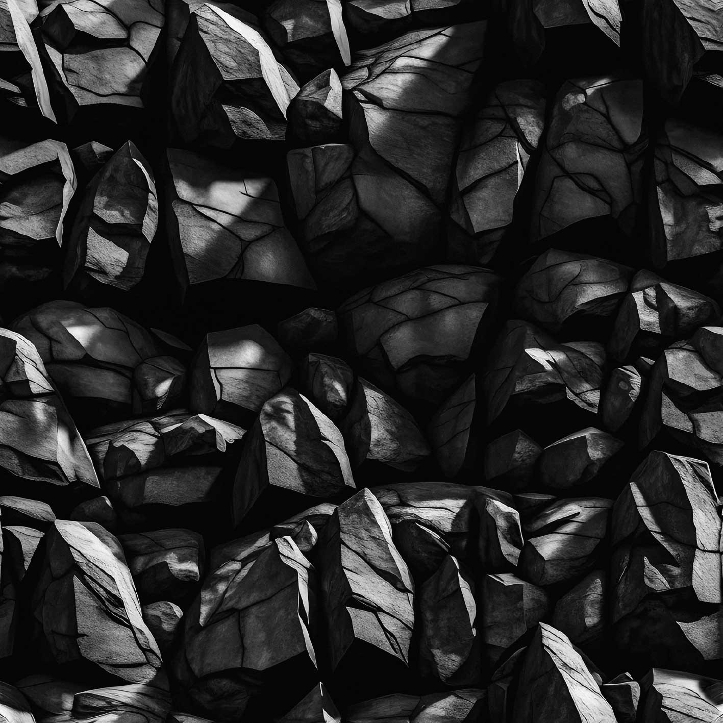 Black design stone effect wallpaper