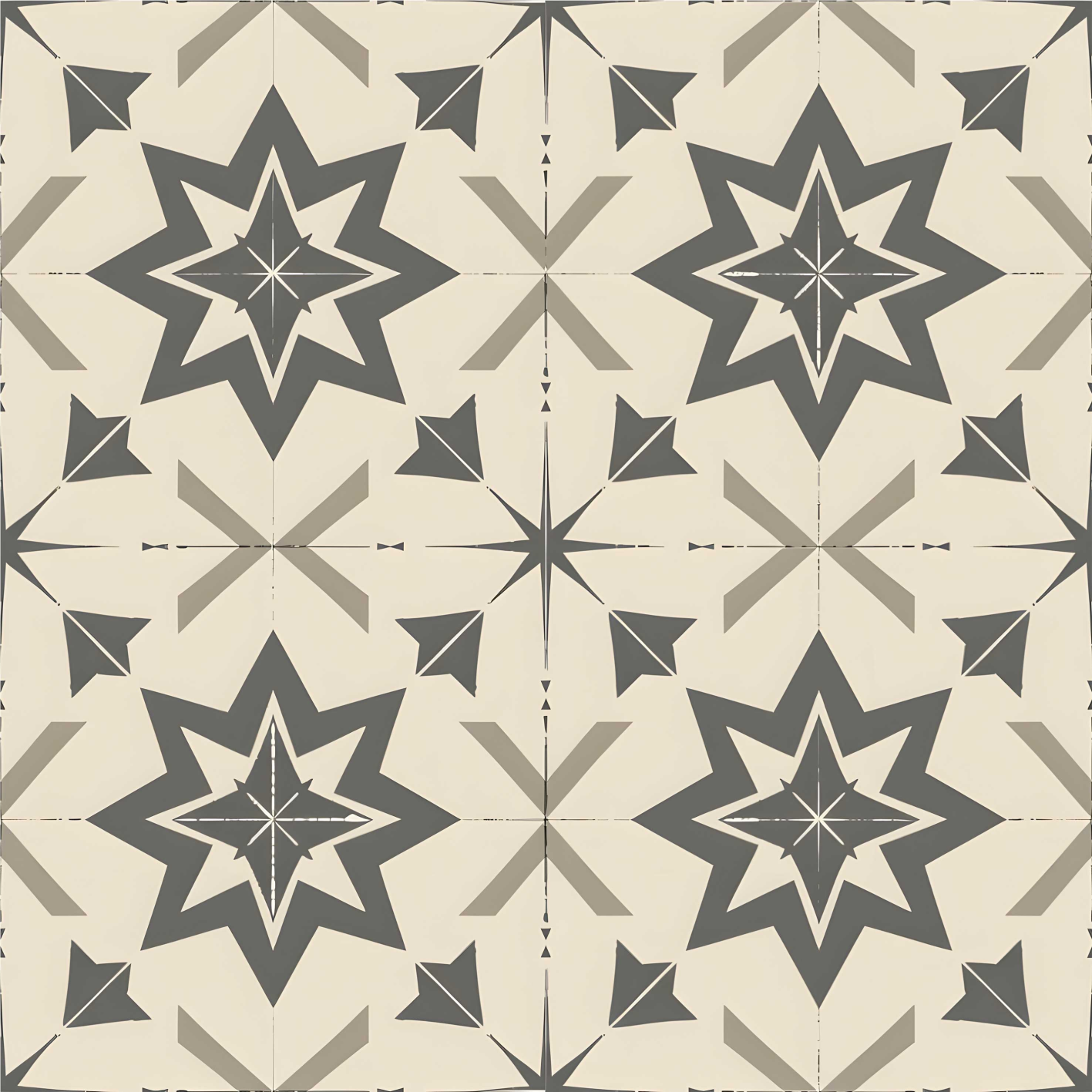 Beige starry design tile wallpaper