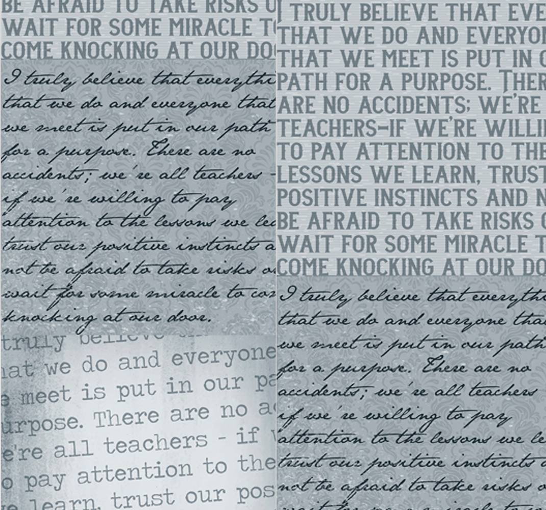 Inspirational Text alphabet wallpaper