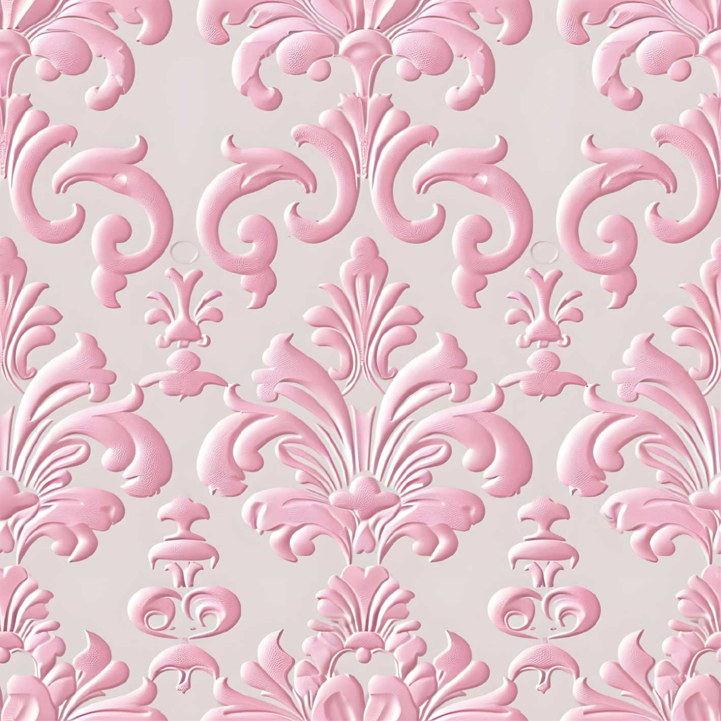 Pink pattern baroque wallpaper