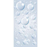 Behang Bubbels lichtblauw - TenStickers