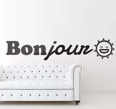 Stickers bonjour - TenStickers